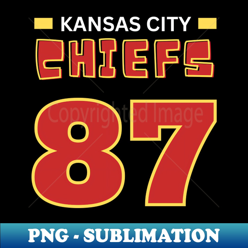 Kansas City Chiefs 87 - Premium Sublimation PNG Digital Down | Inspire ...