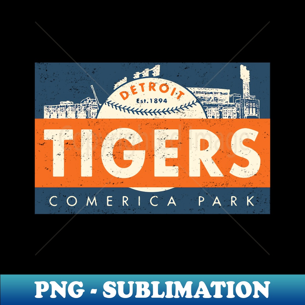 Detroit Tigers Banner - High-Quality Sublimation PNG Digital | Inspire ...