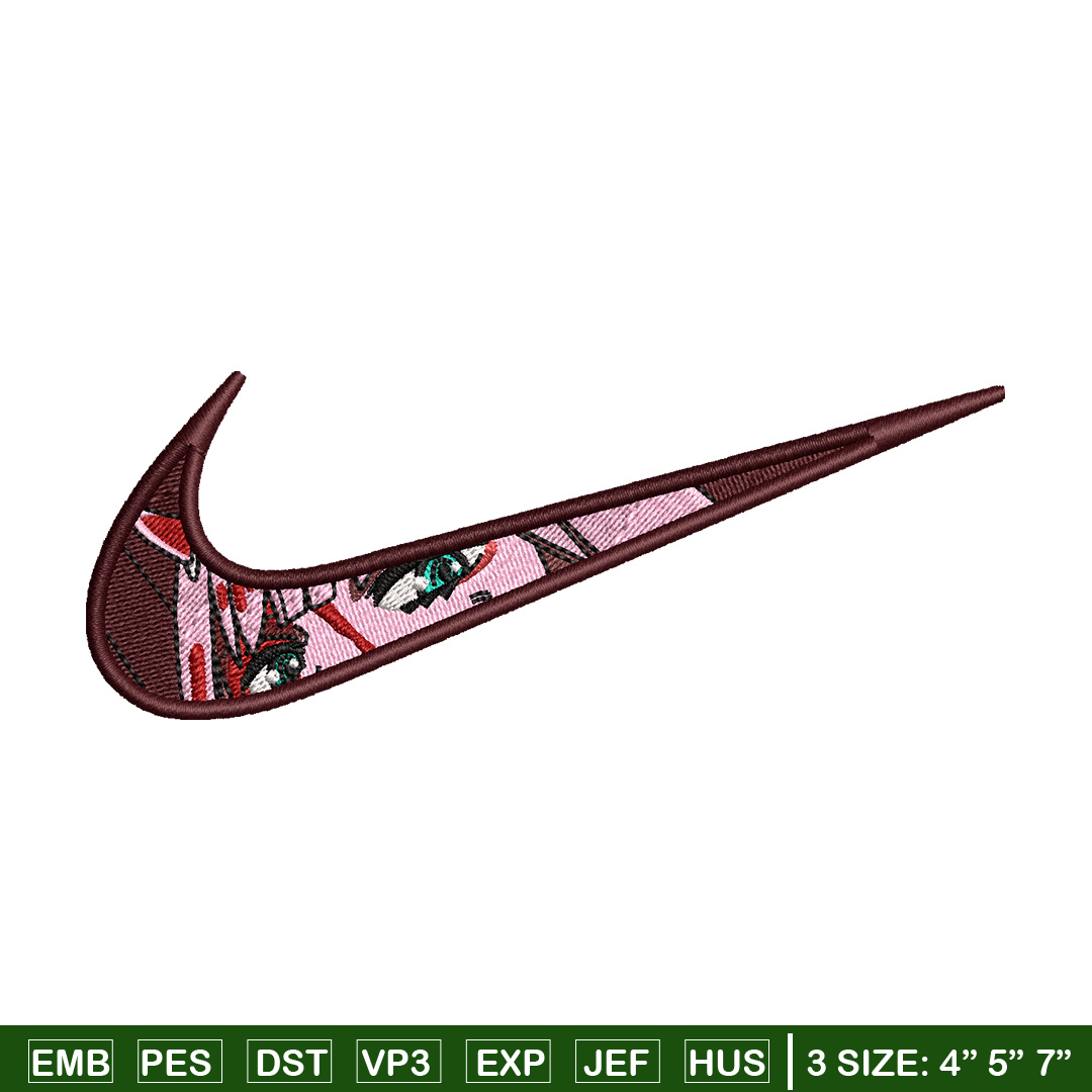 Zero two nike embroidery design, Zero two embroidery, Nike d | Inspire ...