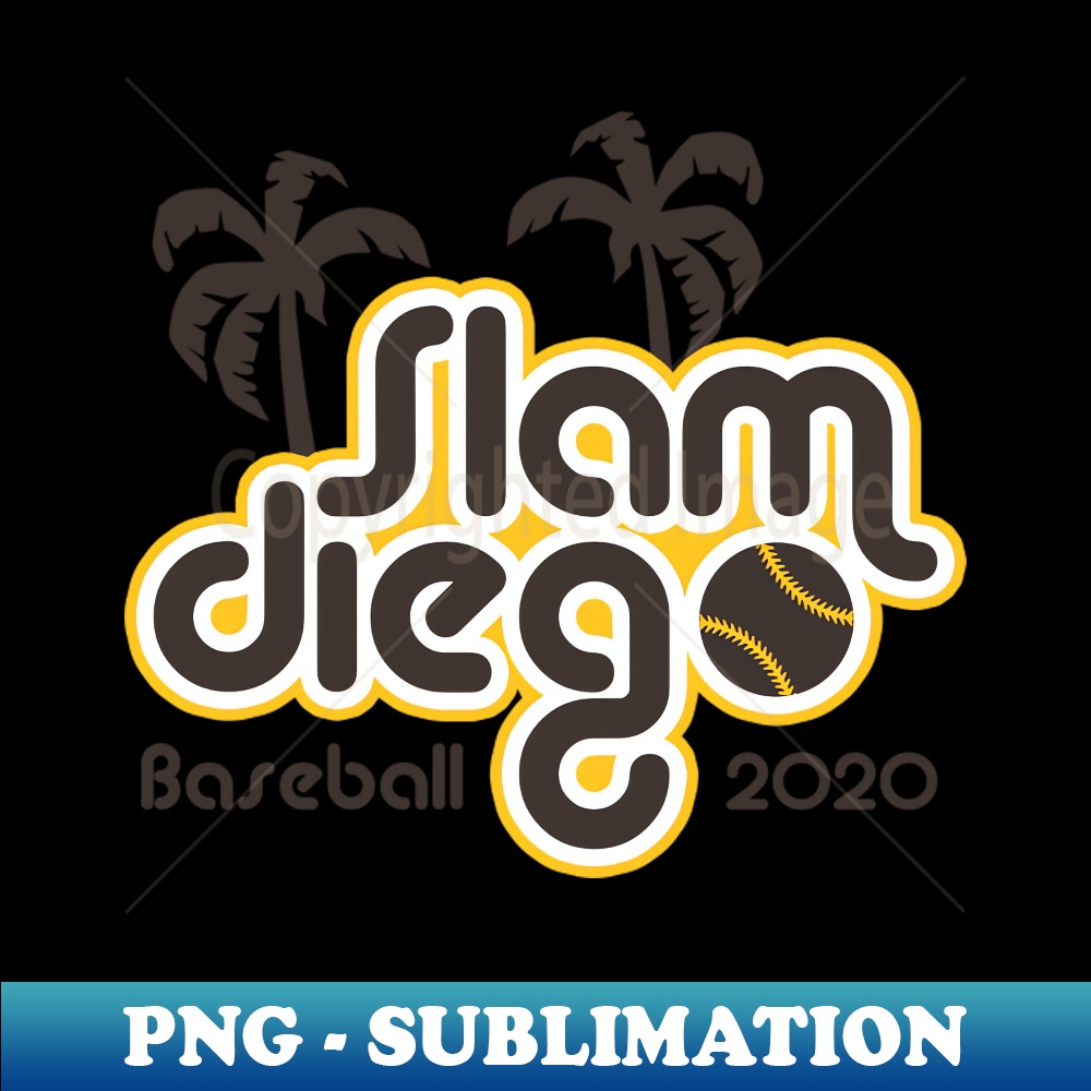 Slam Diego Retro - White - High-Res PNG Digital Download for - Inspire ...