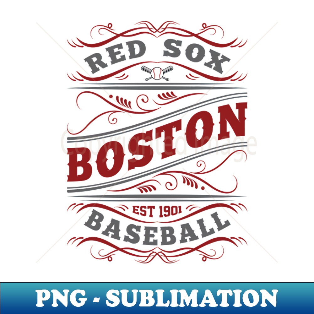 Vintage Boston Baseball - Retro Logo - High-Quality Sublimat | Inspire ...