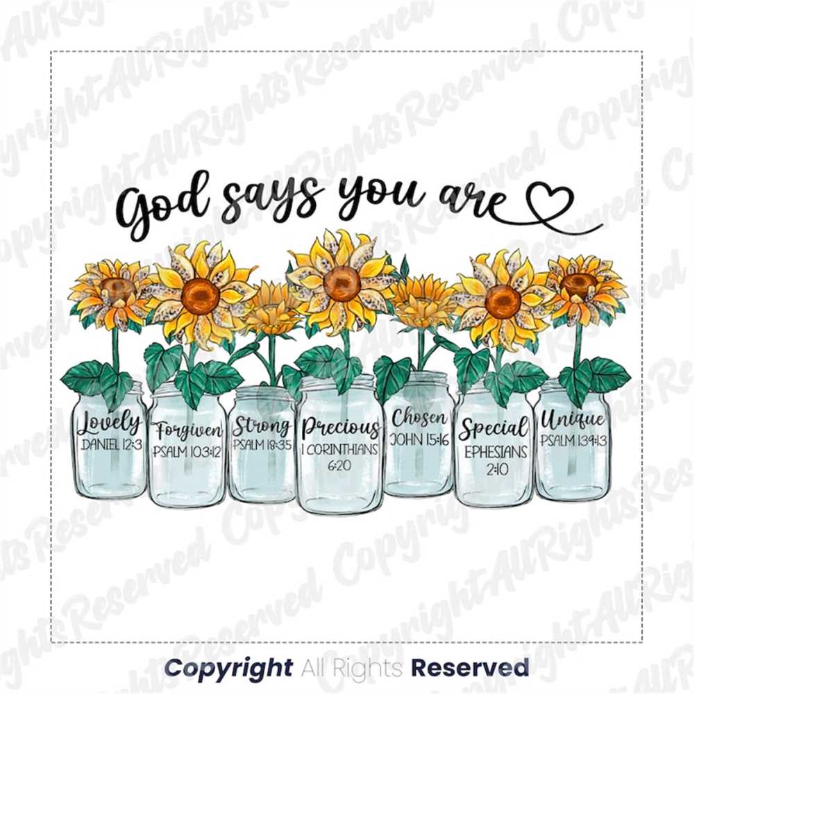 God says you are, ,Sunflower Inspiration, Christian png, Bib | Inspire ...