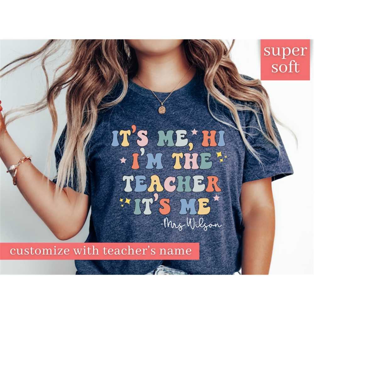 Customized Name Teacher Shirt, Personalized Teacher Shirt, B | Inspire ...