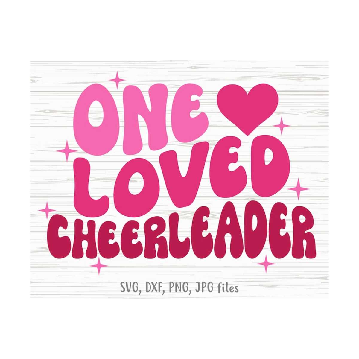 One Loved Cheerleader svg, Cheerleader Valentine svg, Cheerl | Inspire ...