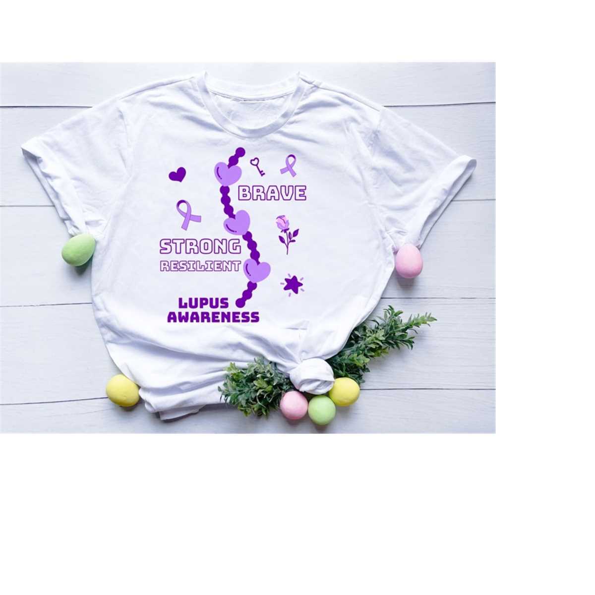 Brave Strong Resilient Lupus Awareness svg png - Inspire Uplift