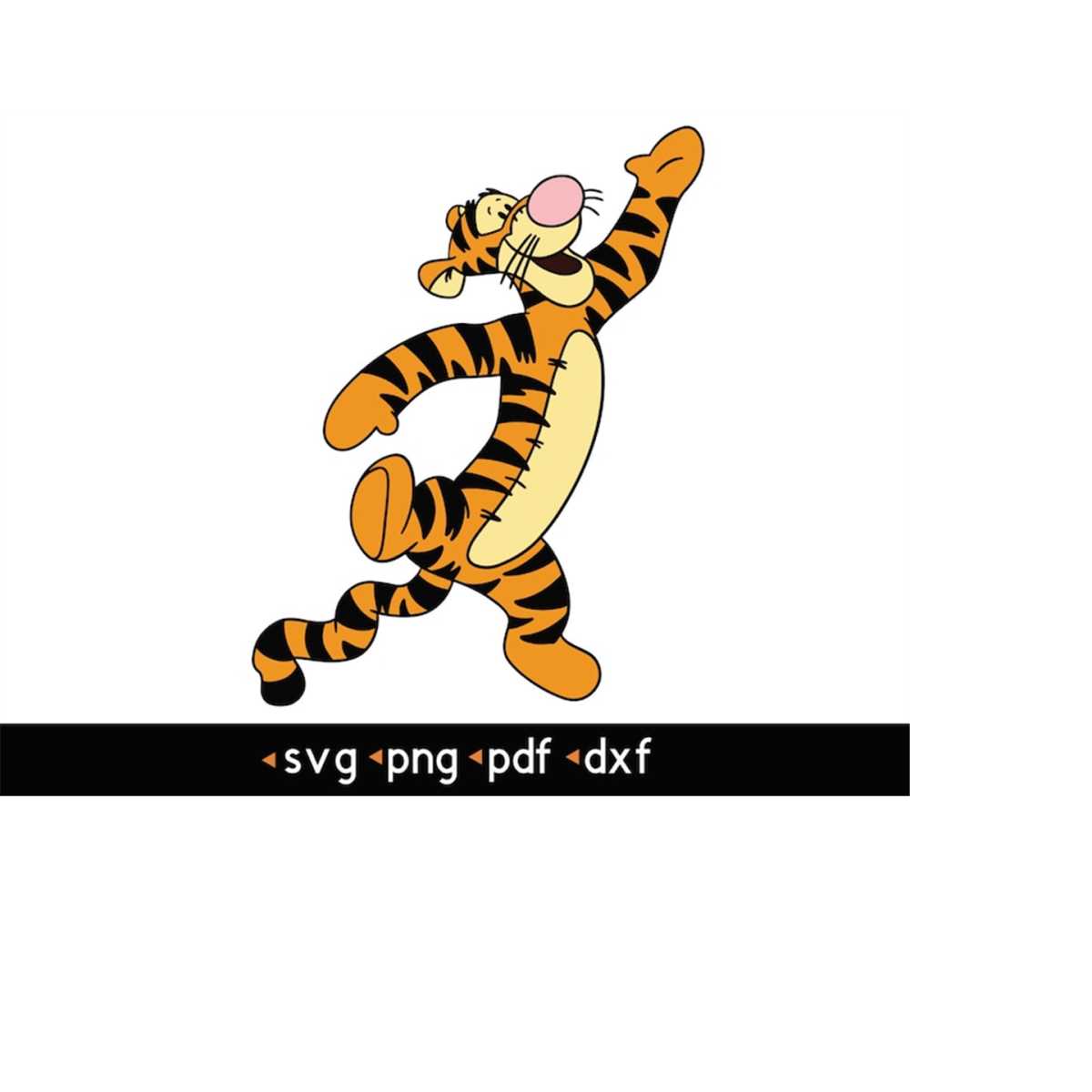Tigger- 4 svg, png, pdf, dxf | Inspire Uplift