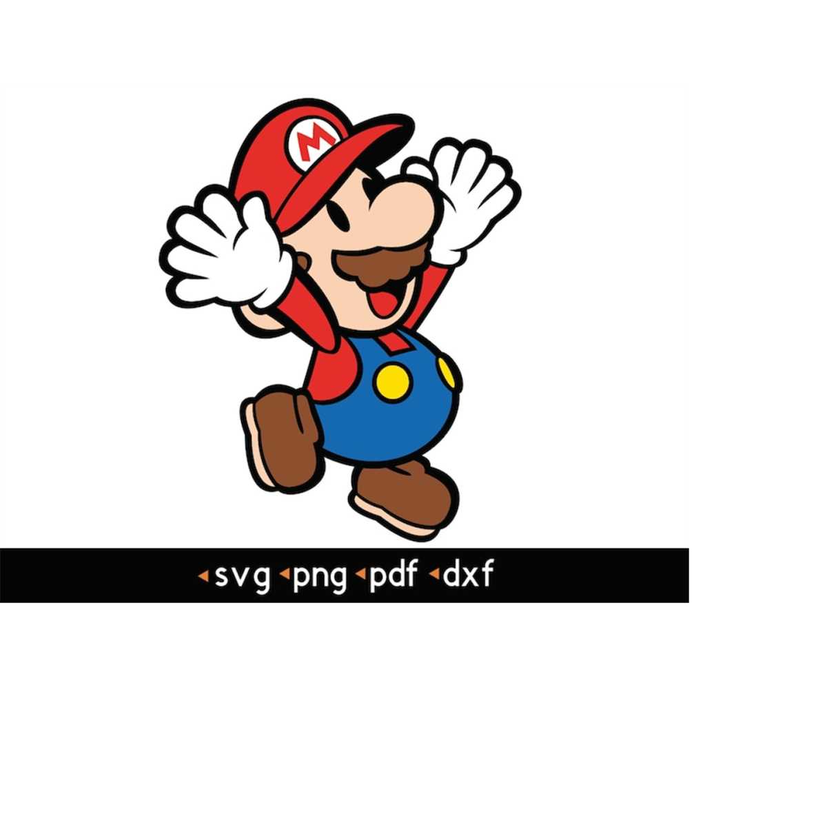 Paper Mario- 1 svg, png, pdf, dxf | Inspire Uplift