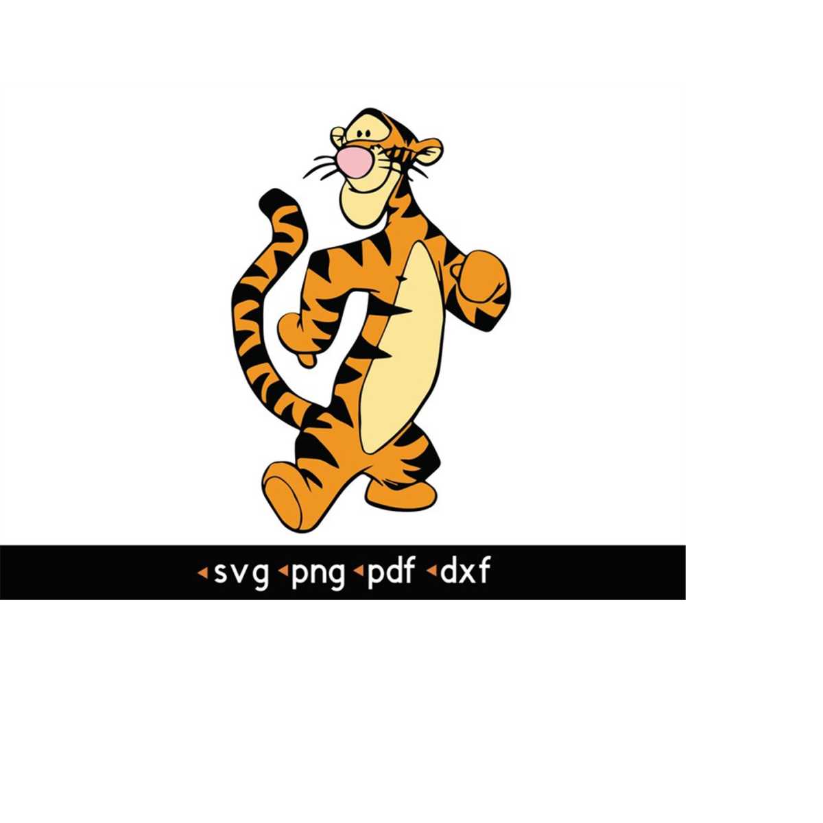 Tigger- 1 svg, png, pdf, dxf | Inspire Uplift