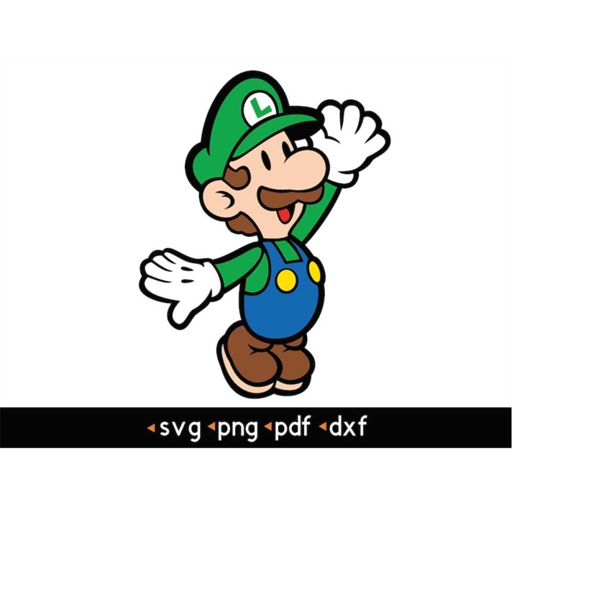 Paper Luigi- 2 svg, png, pdf, dxf - Inspire Uplift