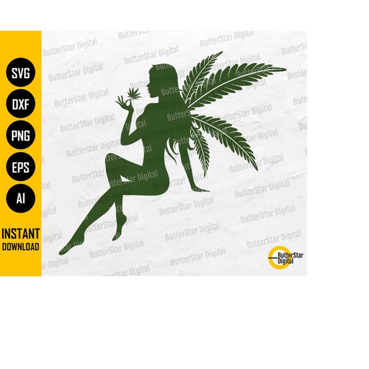 Cannabis Fairy SVG | Stoner Girl SVG | 420 Ganja Hemp Hash D | Inspire ...