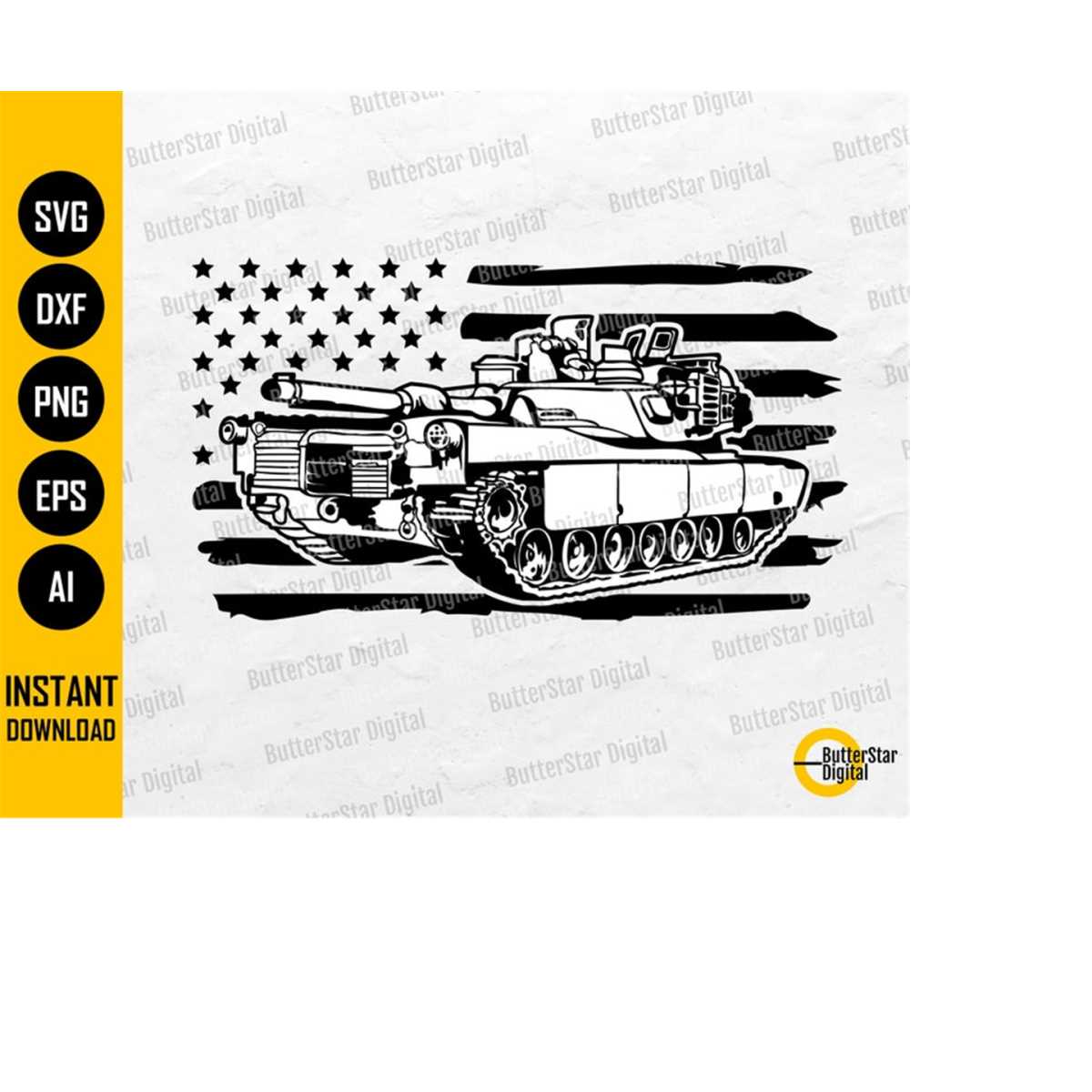 US Military Tank SVG | United States Army Svg | US Marine Wa | Inspire ...