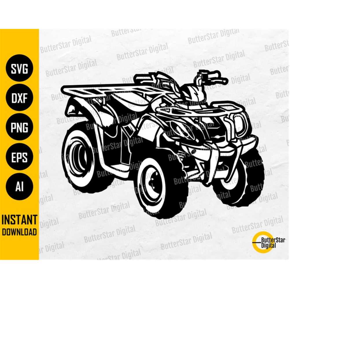 ATV SVG | All Terrain Vehicle SVG | Extreme 4x4 Offroad Moto | Inspire ...