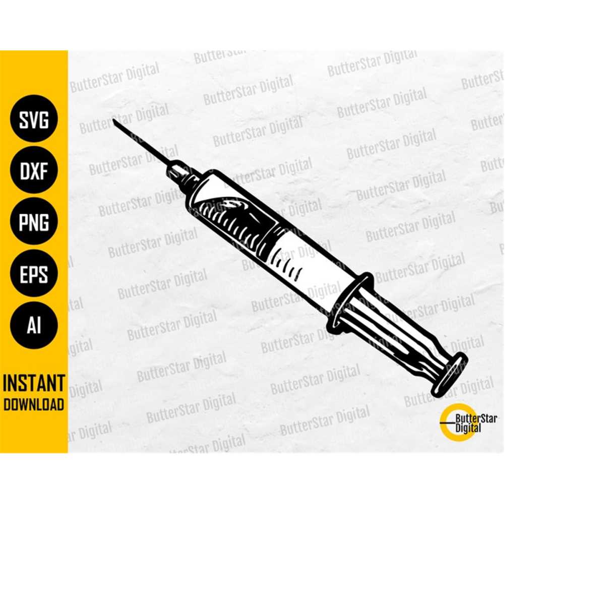 Syringe SVG | Medicine SVG | Injection SVG | Medical Graphic | Inspire ...