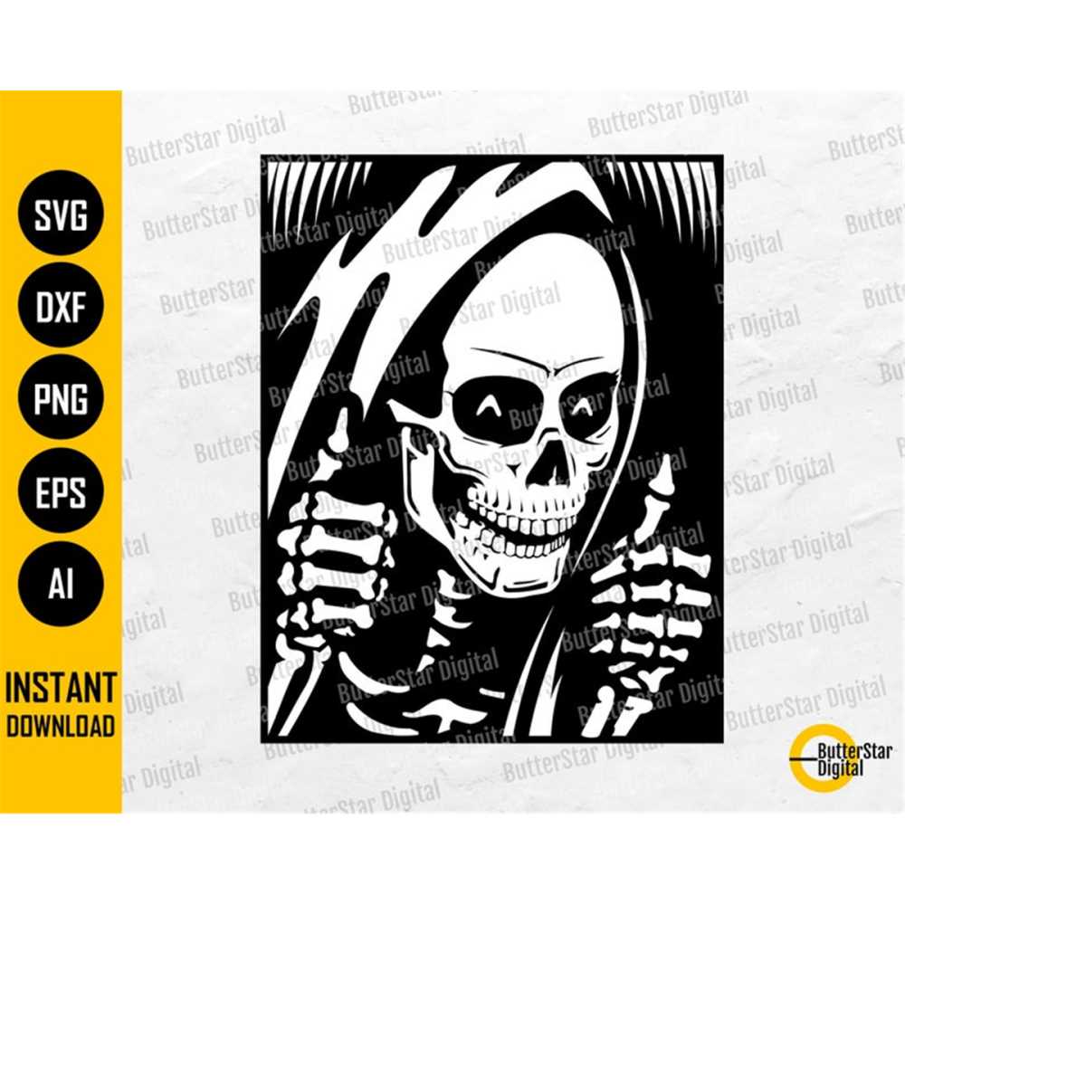 Grim Reaper Thumbs Up SVG | Death SVG | Okay SVG | Ok Fine G | Inspire ...
