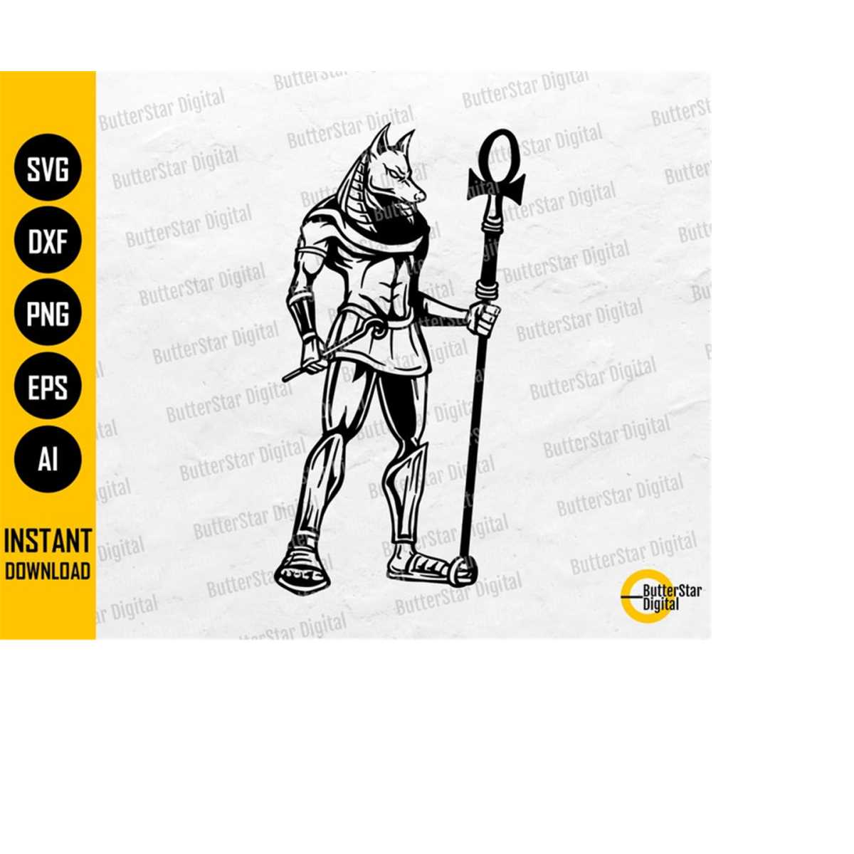 Anubis SVG | God Of Death SVG | Mummy Sphinx Pyramids Pharao | Inspire ...