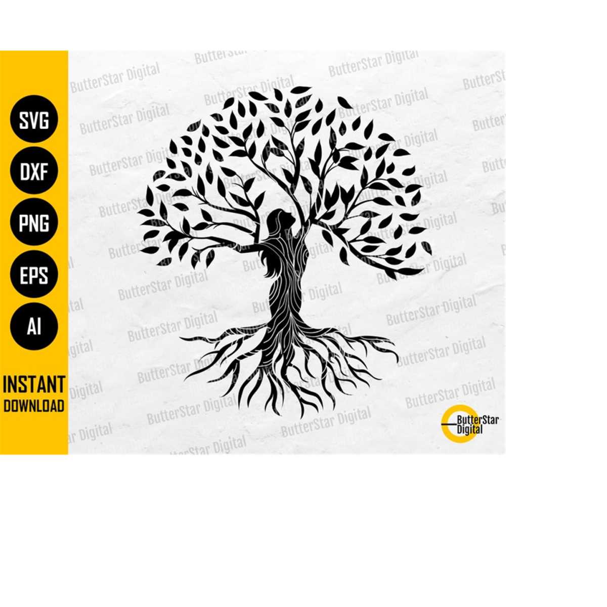 Woman Tree SVG | Women Empowerment SVG | Tree With Roots | C | Inspire ...