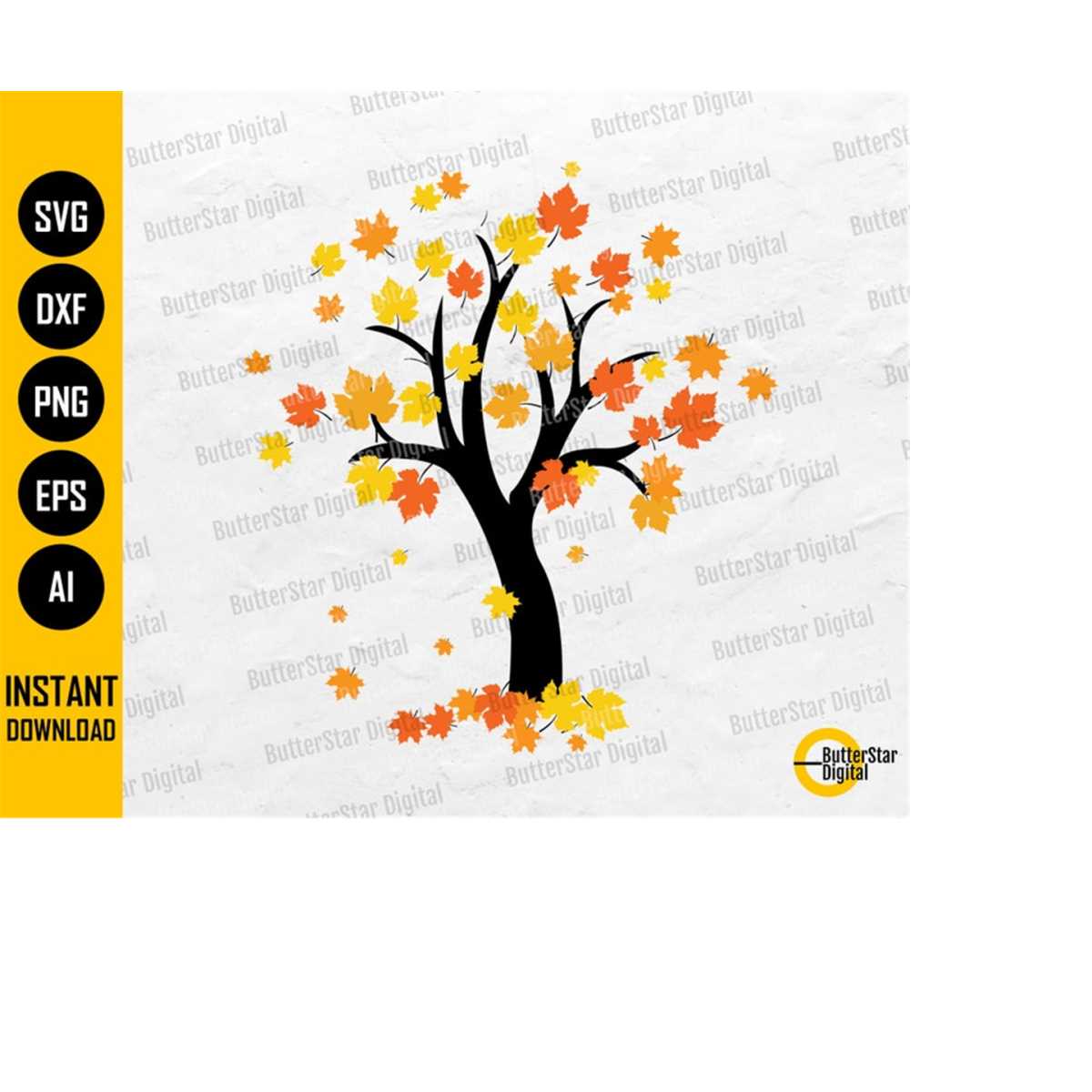 Autumn Tree SVG | Fall Leaves SVG | Thanksgiving Decor Decor | Inspire ...