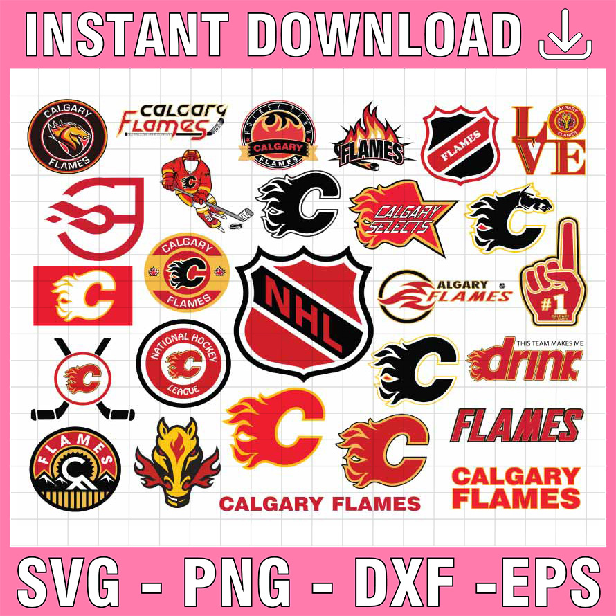 27 Files Calgary Flames Bundle Svg,NHL Svg, NHL Svg, Flames - Inspire ...