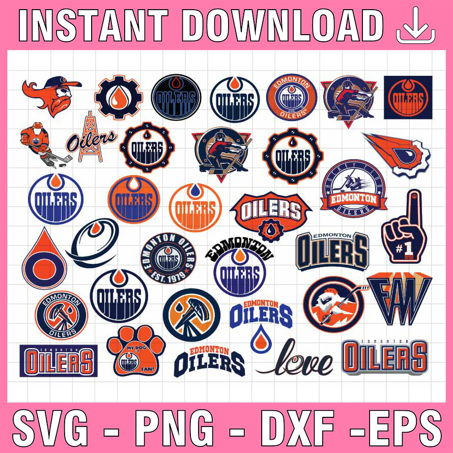 35 Files Edmonton Oilers Bundle SVG, Edmonton svg, Oilers sv - Inspire ...