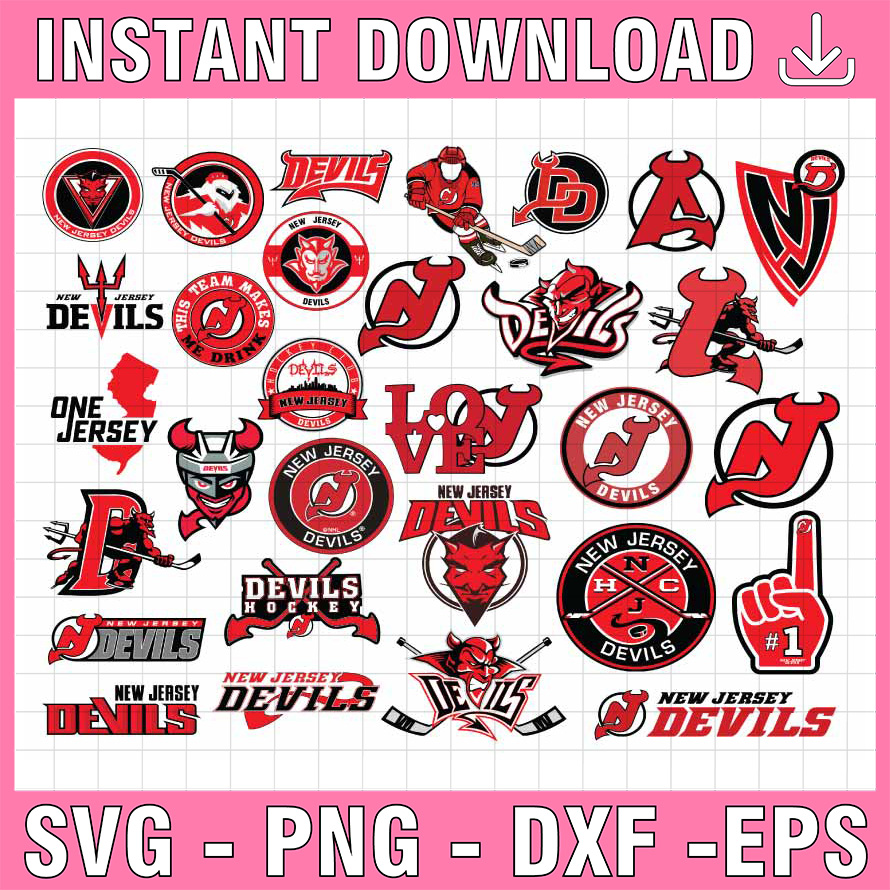 30 Files New Jersey Devils Bundle Svg, Devils Svg, NHL svg, | Inspire ...