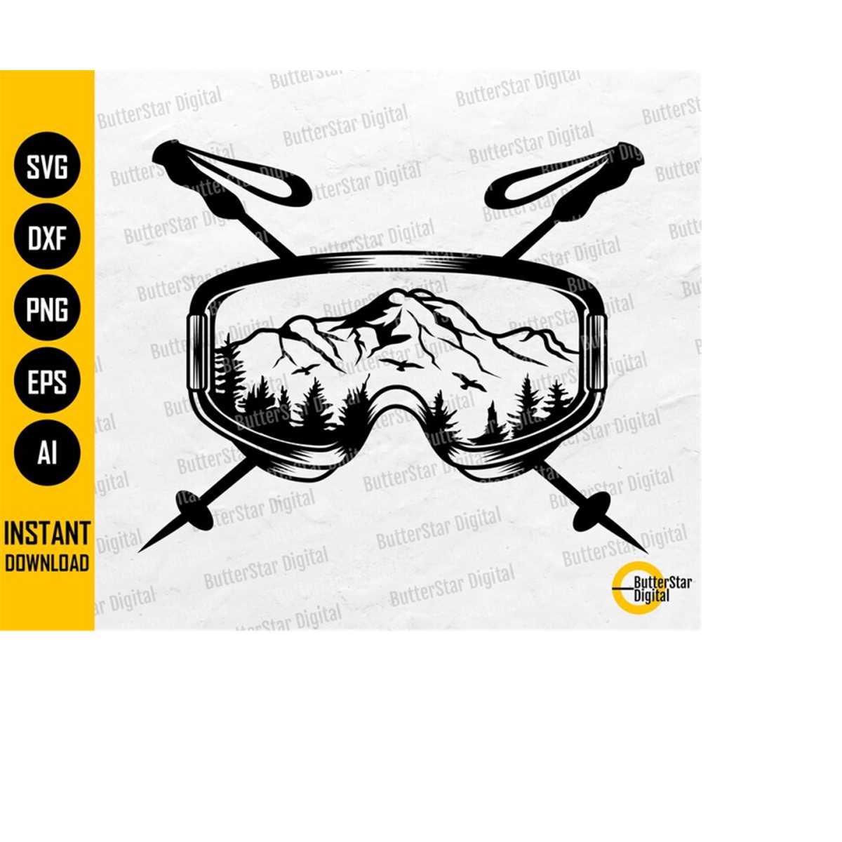 ski goggles svg - Inspire Uplift