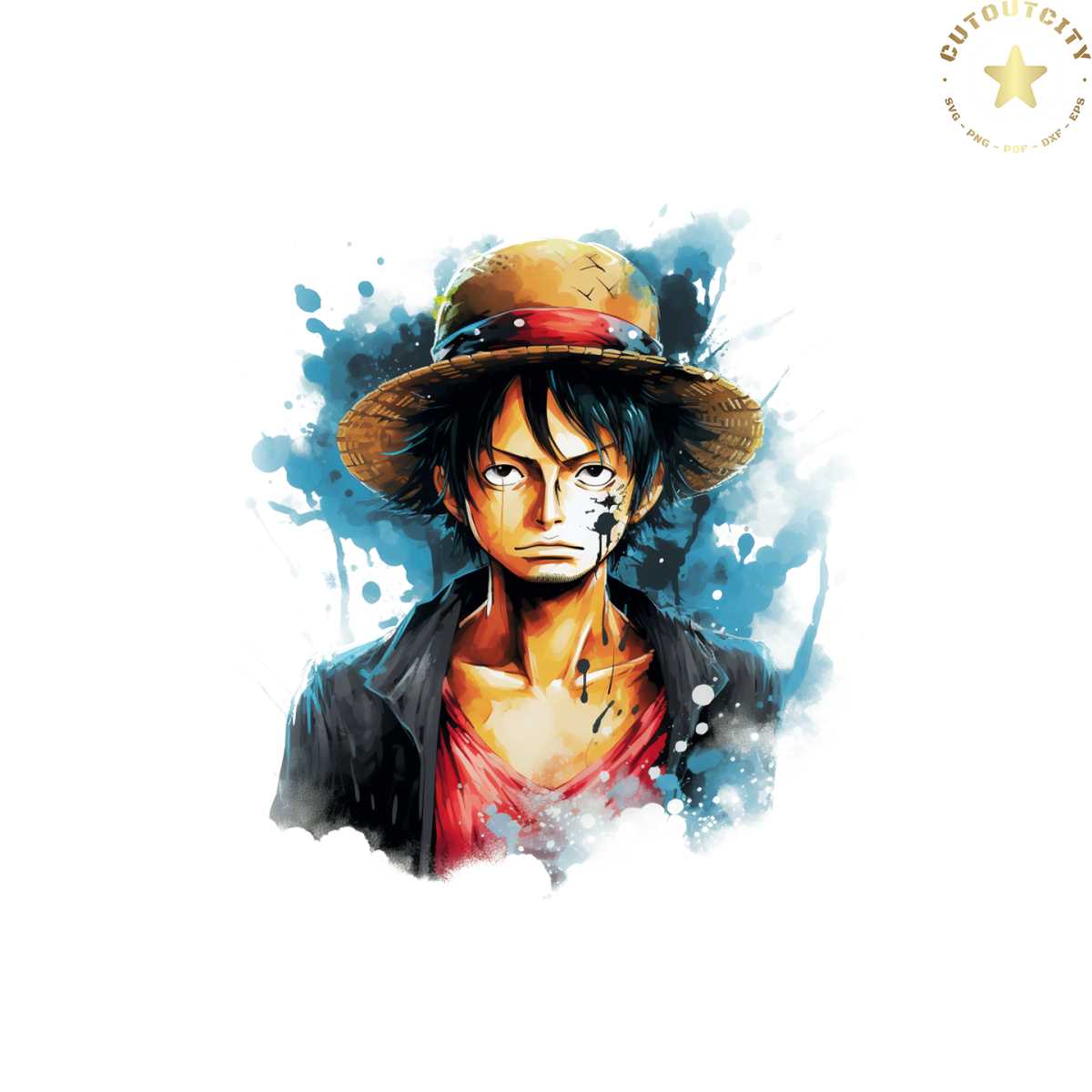 One Piece Monkey D Luffy Character PNG Sublimation | Inspire Uplift