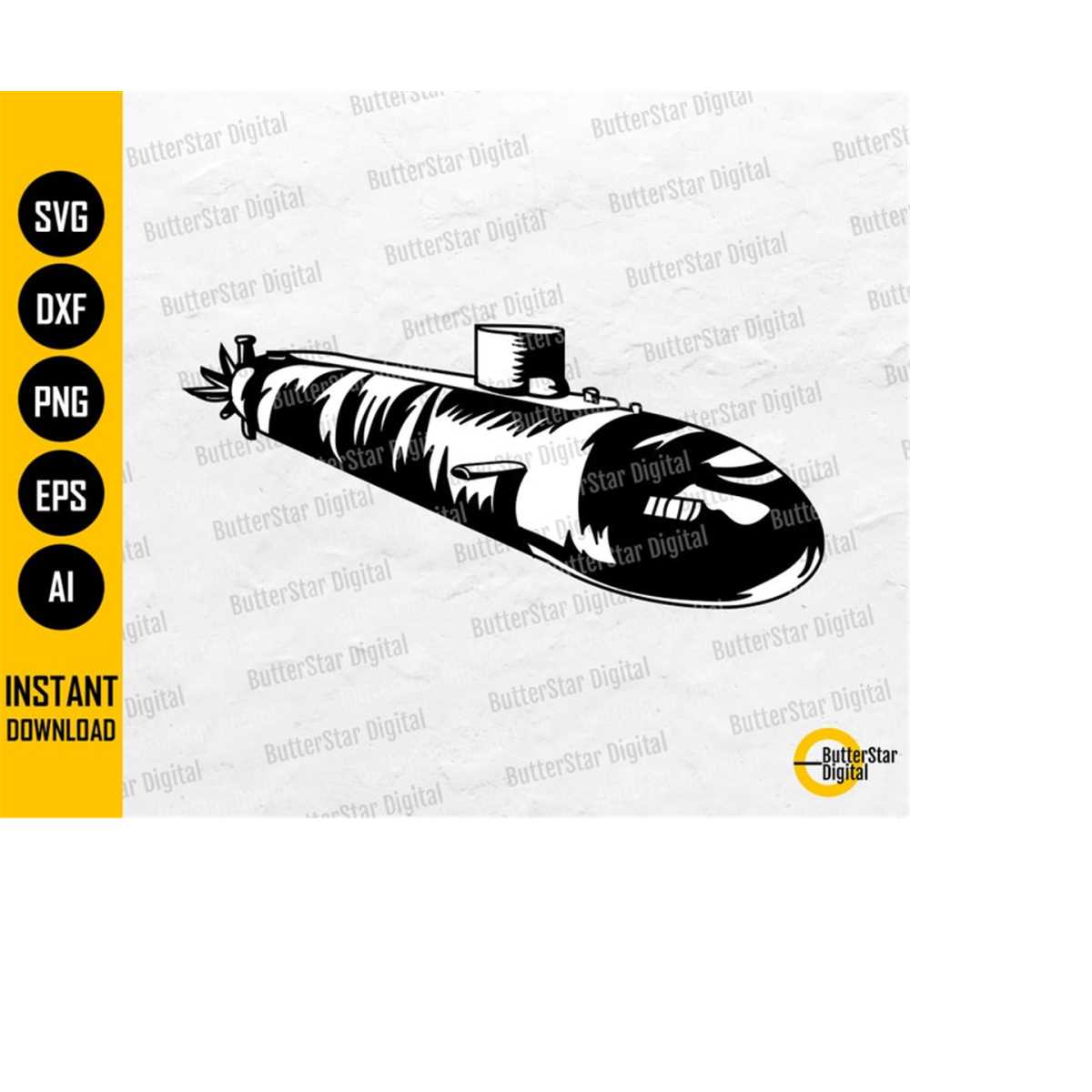 Submarine SVG | Navy SVG | Warship Decal Graphics Sticker | - Inspire ...