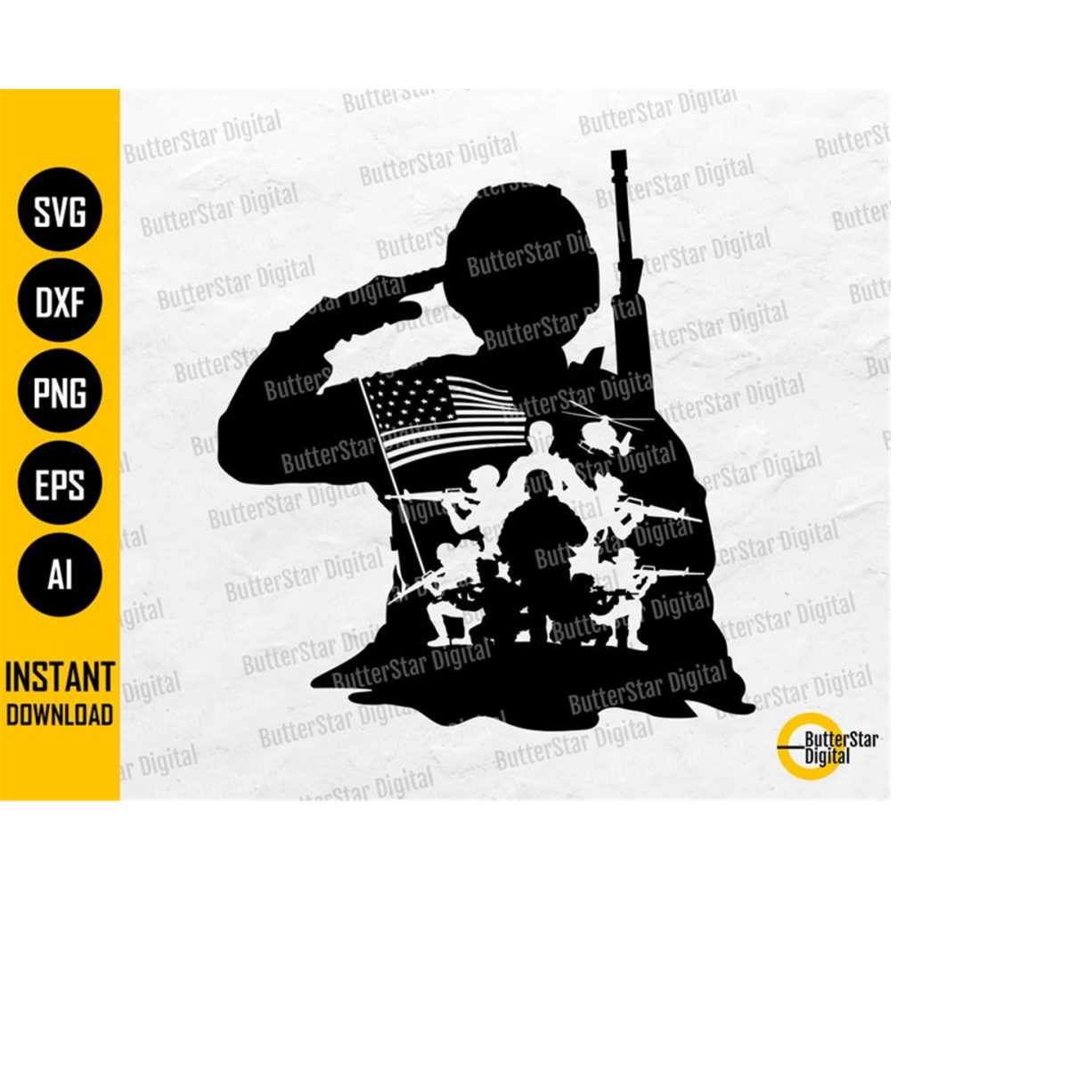 US Soldier SVG | American Troops Svg | United States Militar | Inspire ...