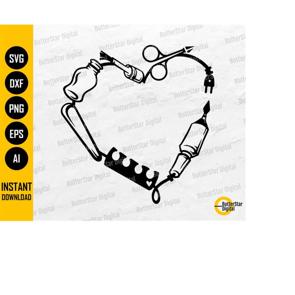 Nail Tech SVG | Nails SVG | Nail Salon Heart SVG | Beauty Sv | Inspire ...