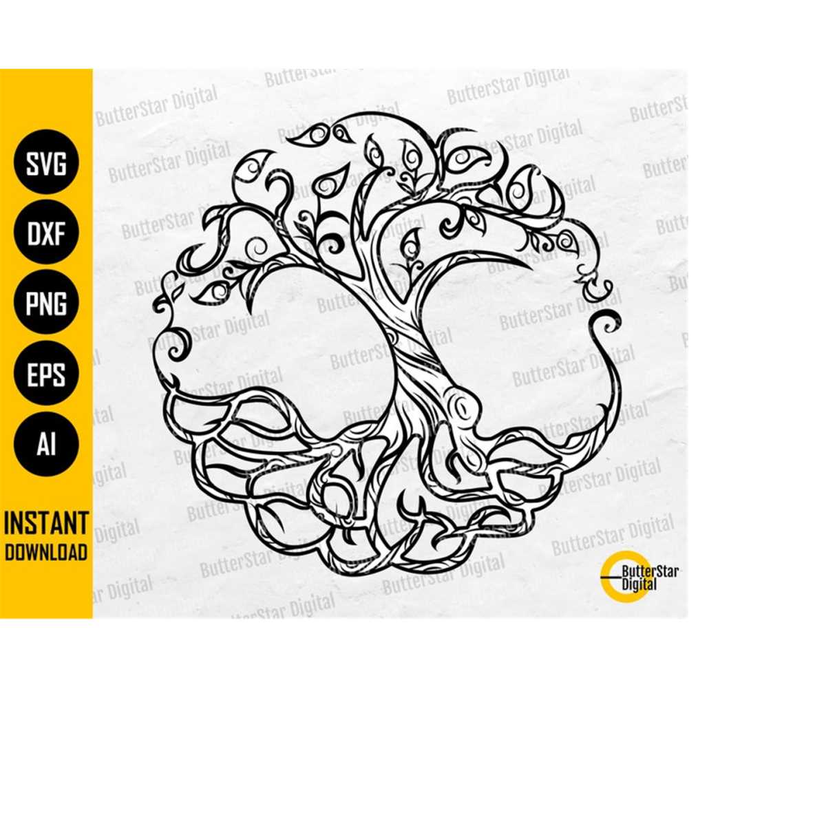 Tree Of Life SVG | Celtic Tree SVG | Tree Decal Vinyl Wall A | Inspire ...