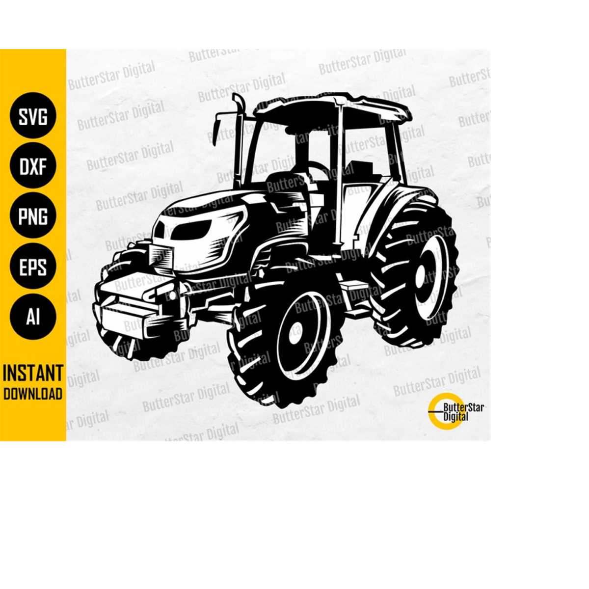 Tractor SVG | Farm Tractor SVG | Farming SVG | Decal Illustr | Inspire ...