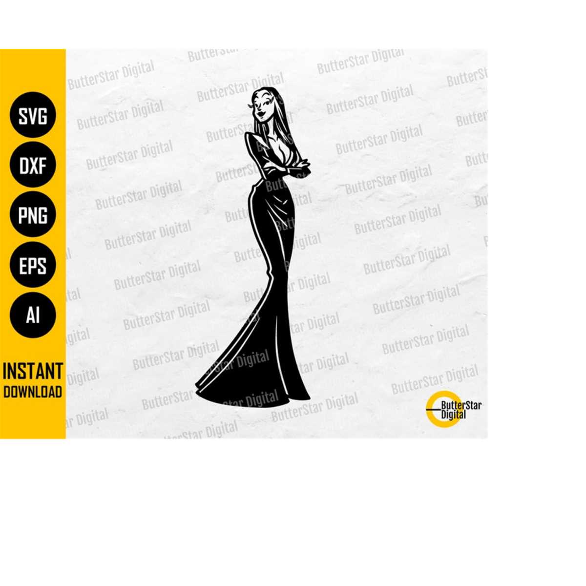 Goth Woman SVG | Gothic Girl SVG | Cute Halloween Monster T- | Inspire ...