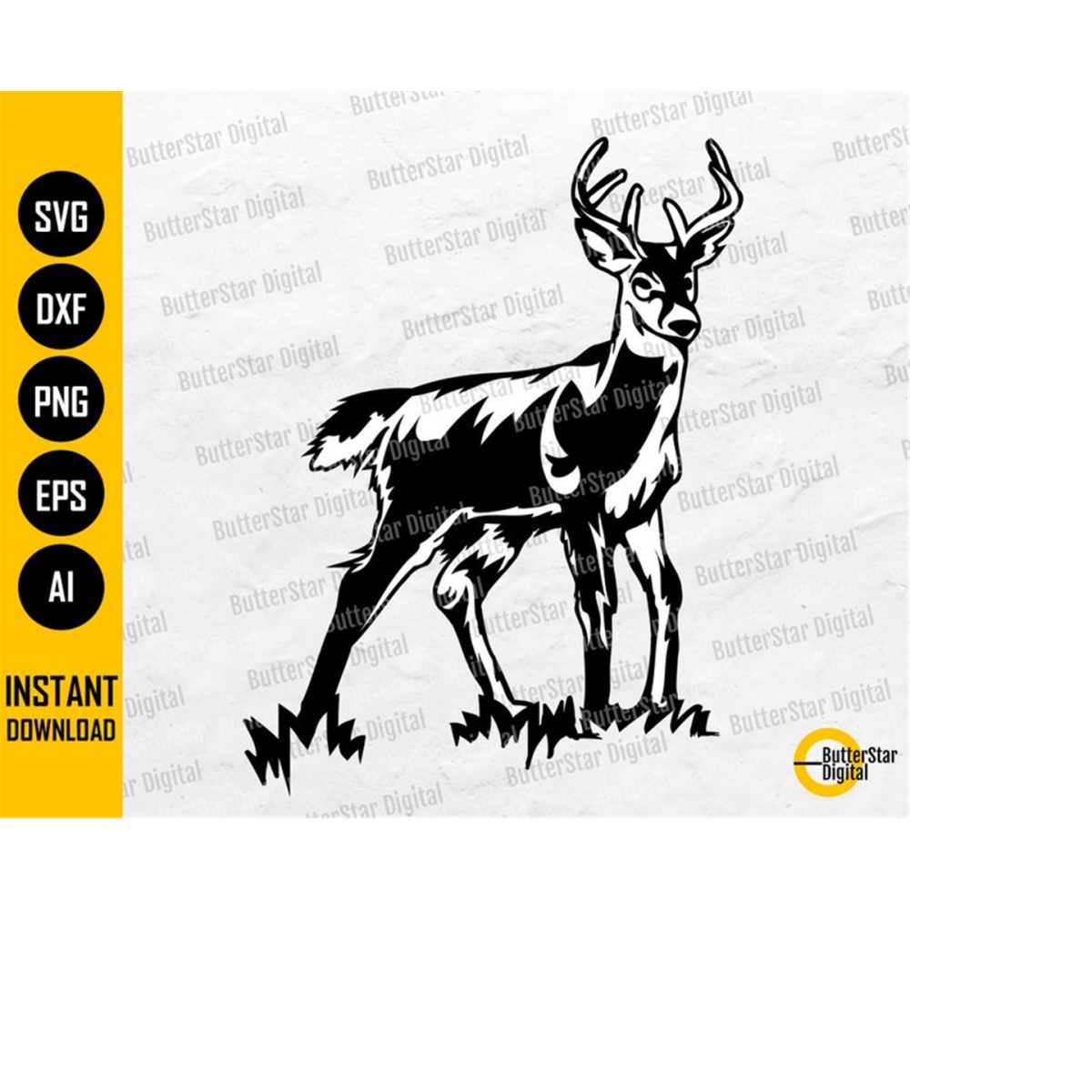 White Tailed Deer SVG | Deer Hunting SVG | Buck SVG | Elk Sv | Inspire ...