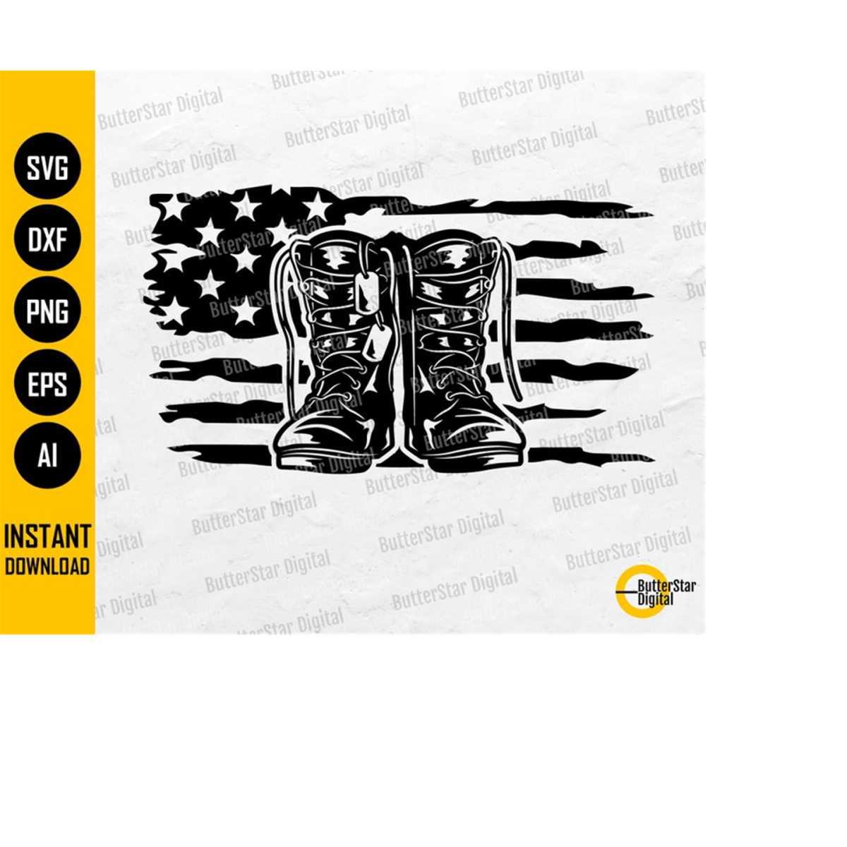 US Army Boots SVG | United States Military Svg | War Hero Ge | Inspire ...
