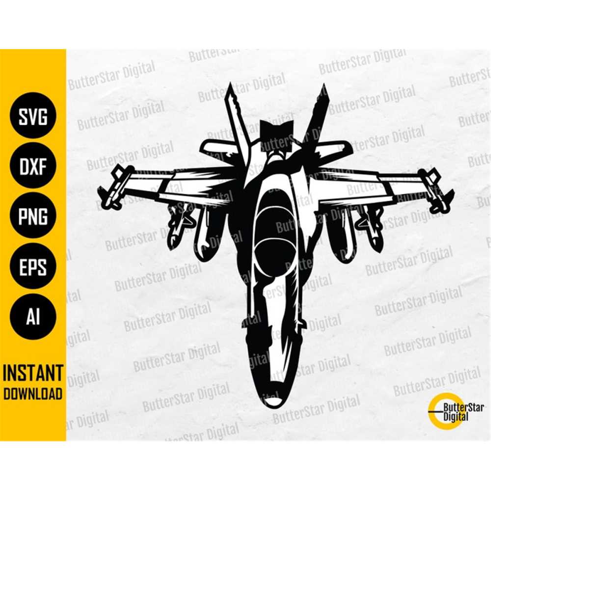 Fighter Plane SVG | Combat Pilot SVG | Aircraft Vinyl Drawin | Inspire ...