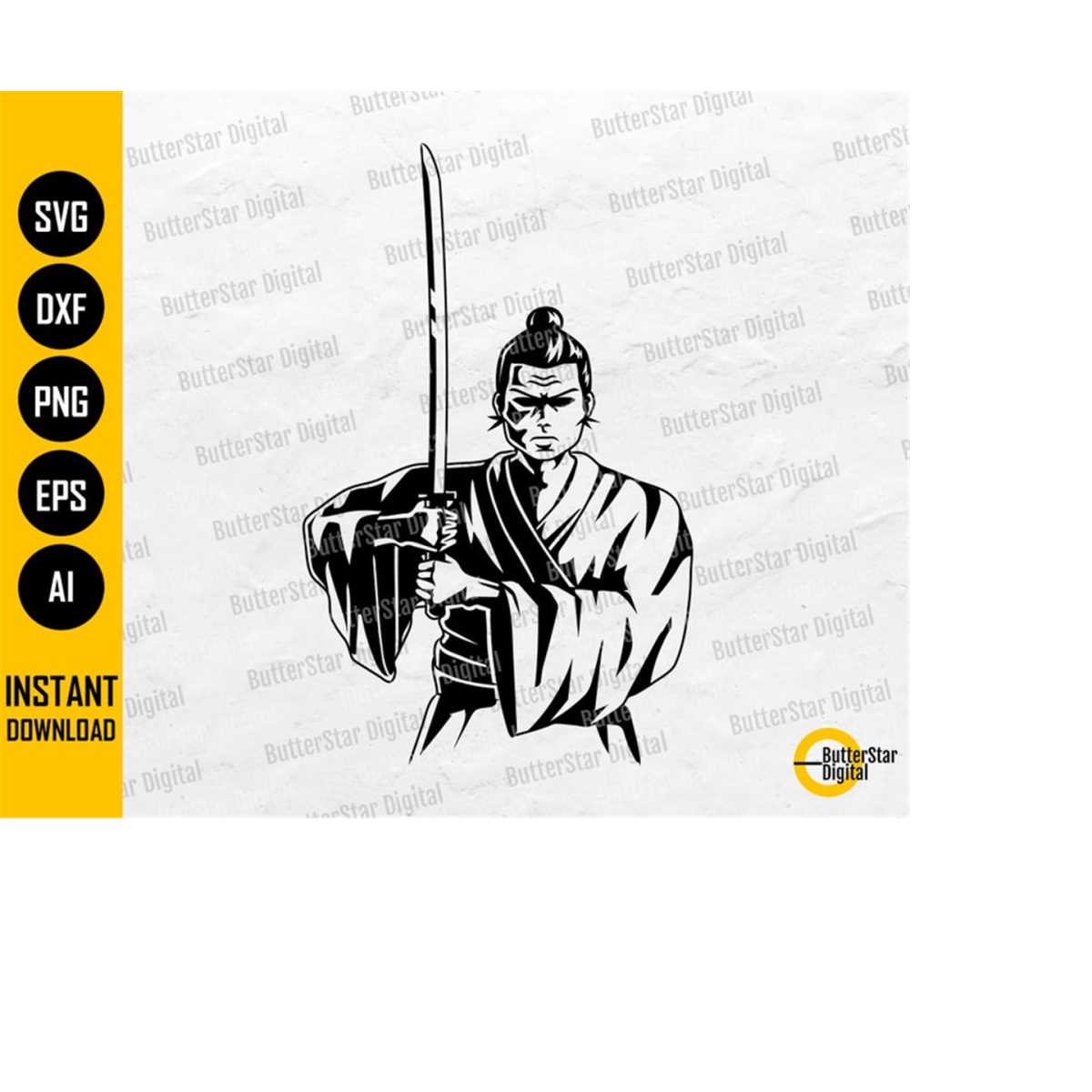 Samurai SVG | Ninja SVG | Swordsman SVG | Bushido Battle Sho | Inspire ...