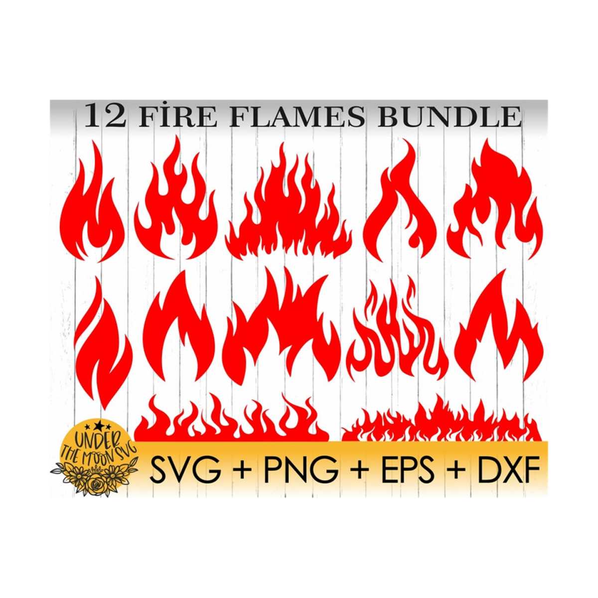 Fire SVG BUNDLE / Fire Clipart / Flames Cricut Files / Fire | Inspire ...