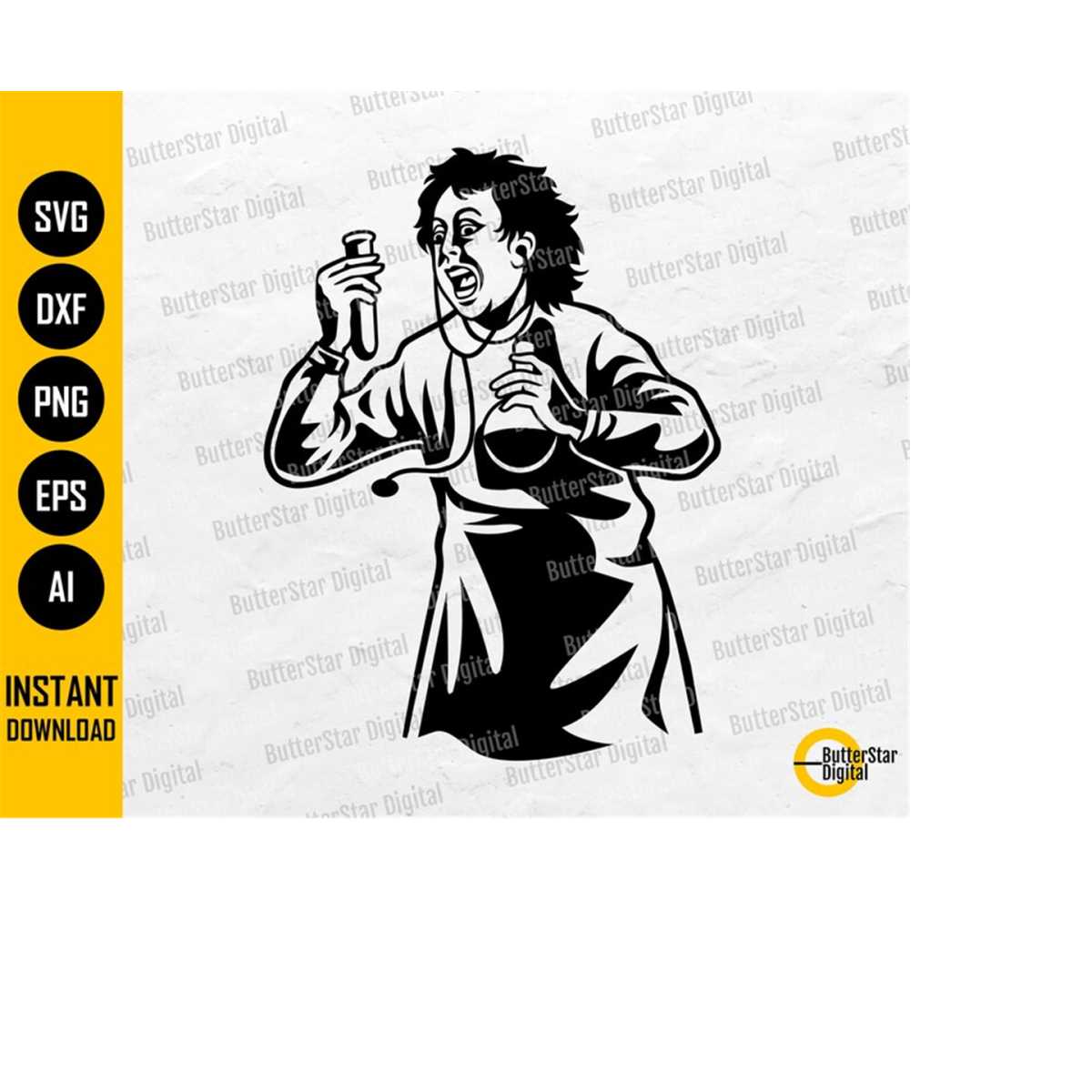 Mad Scientist SVG | Madness SVG | Benign Insane Crazy Eccent | Inspire ...