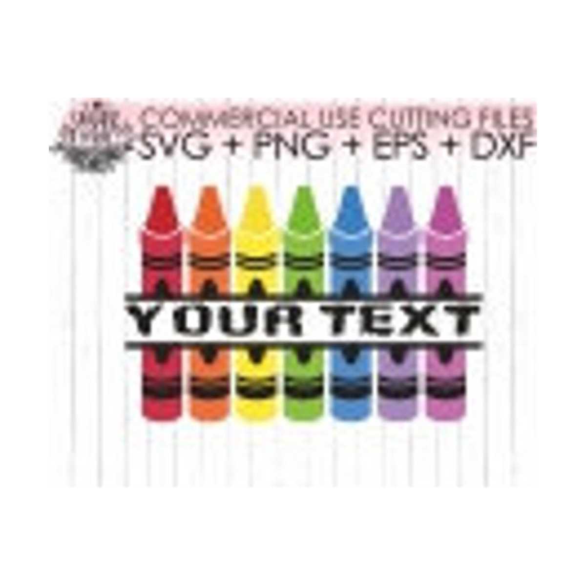 Crayon Split Monogram SVG / Crayons SVG / Crayon Svg / Schoo - Inspire ...