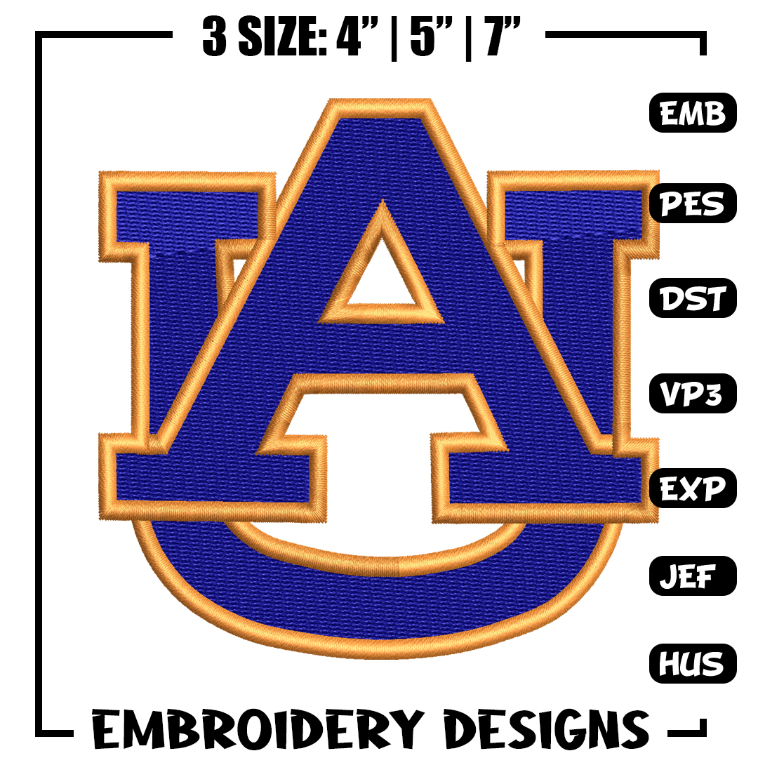 Auburn Tigers embroidery design, Auburn Tigers embroidery, l | Inspire ...