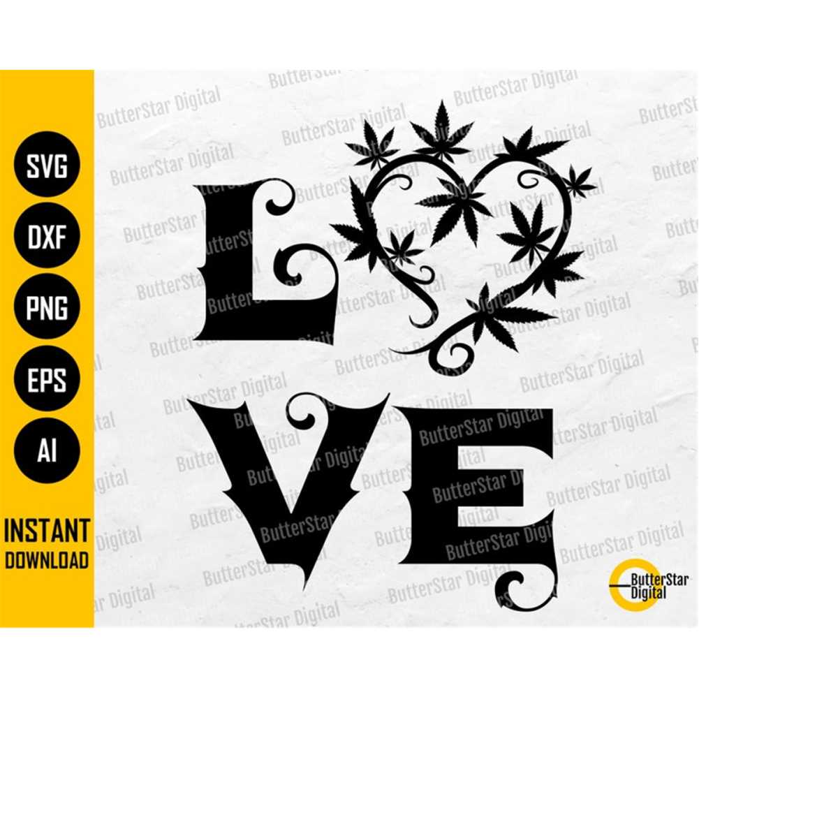 Cannabis Love SVG | Marijuana Heart SVG | Weed Shirt Sign De - Inspire ...