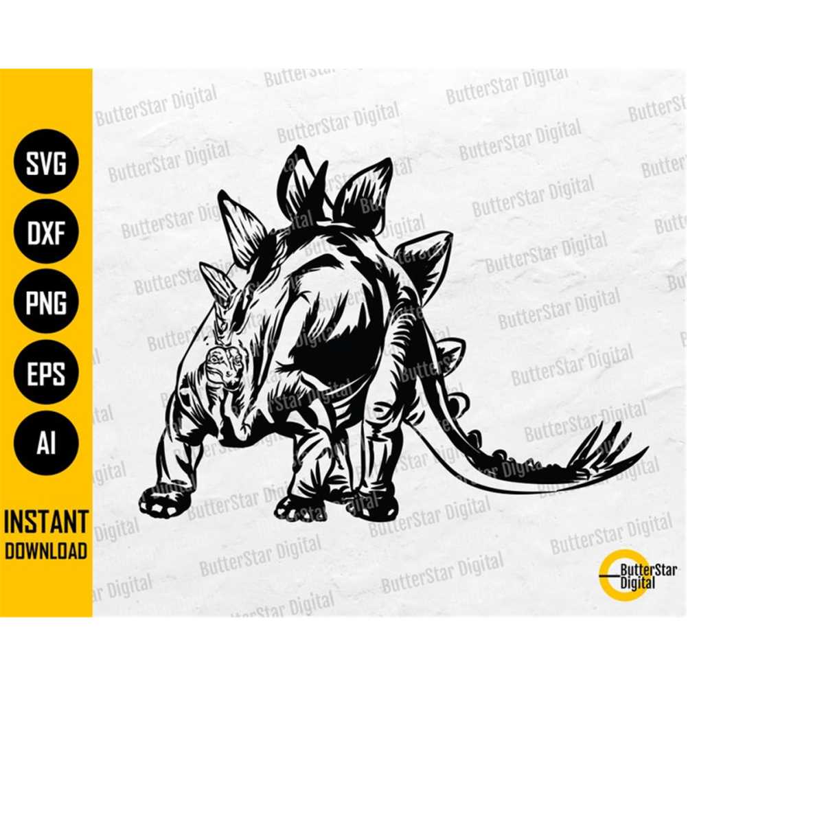 Stegosaurus Dinosaur SVG | Stegosaurus SVG | Prehistoric Ani | Inspire ...