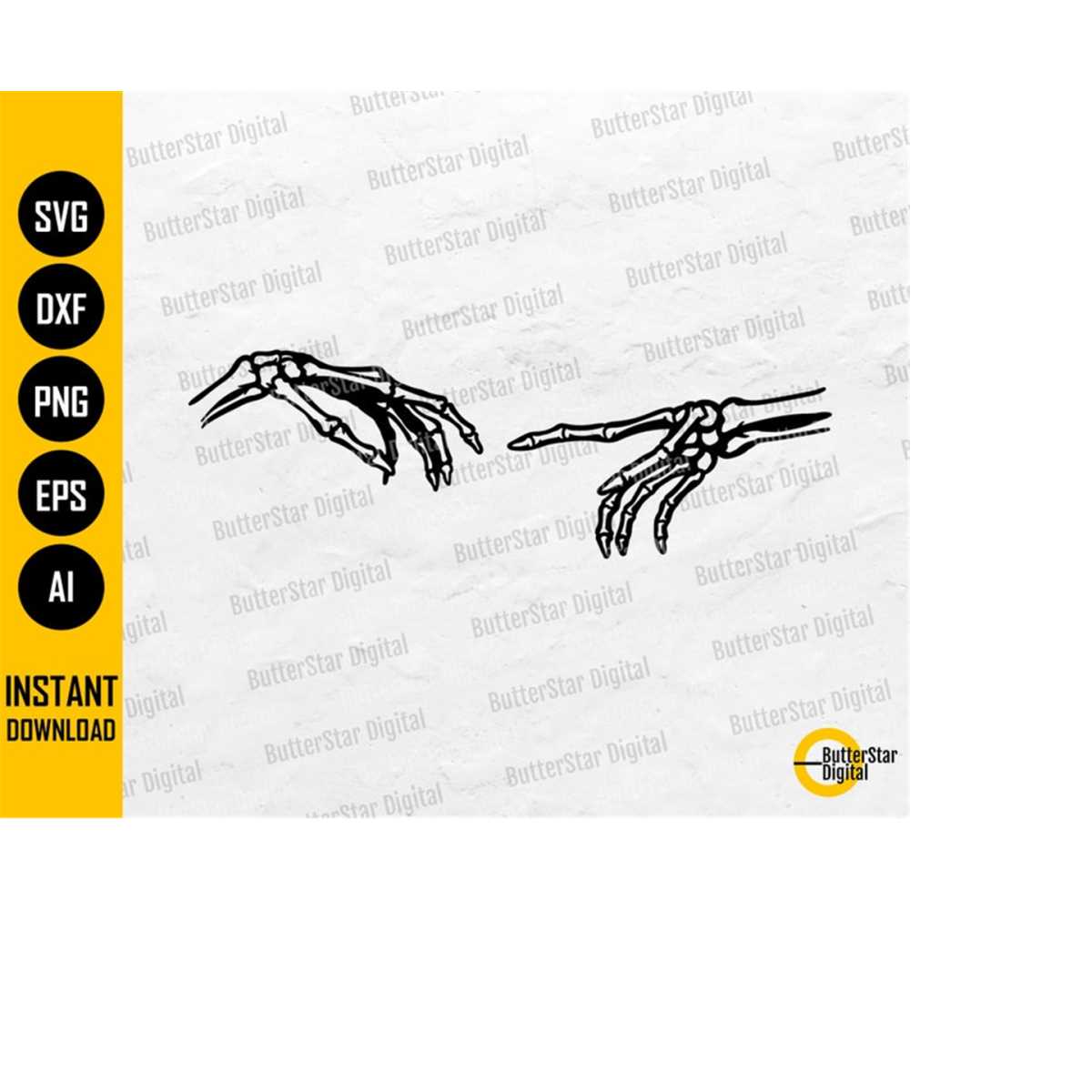 Skeleton Creation SVG | Skeletal Hands SVG | Gothic Decal T- | Inspire ...