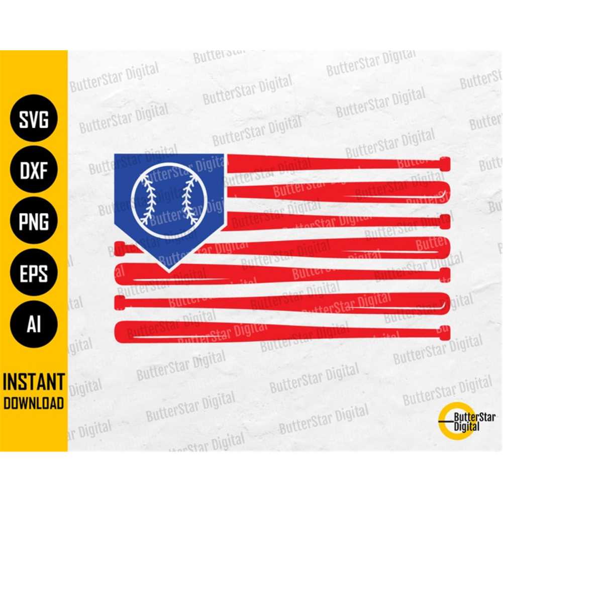 USA Baseball Flag SVG | Home Plate SVG | Baseball T-Shirt St | Inspire ...