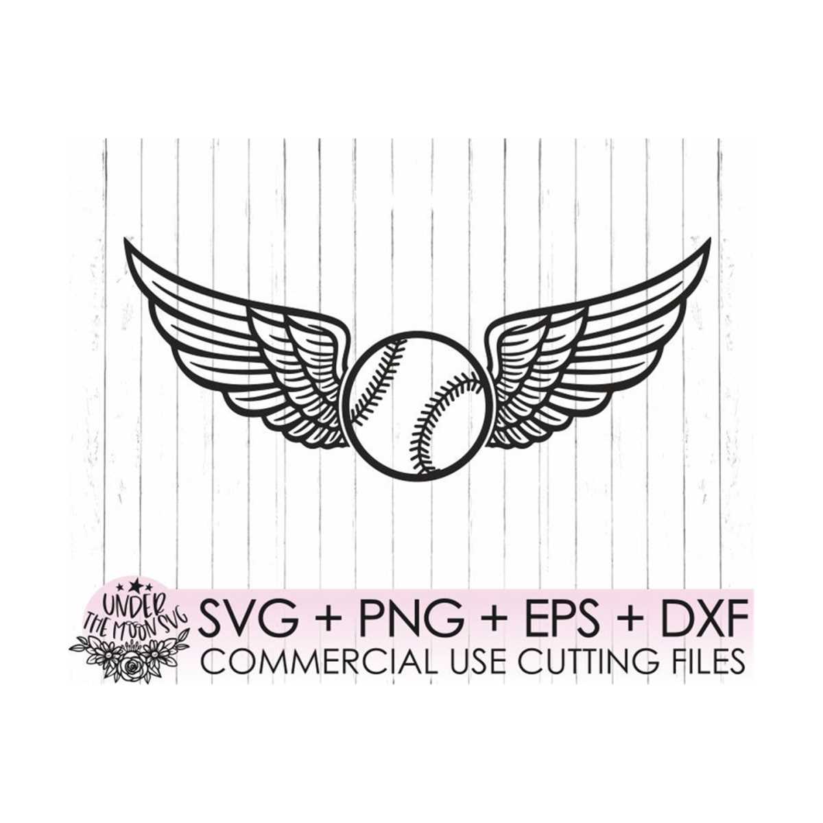 Softball with Wings SVG File / Fastpitch Softball svg / Svg, | Inspire ...