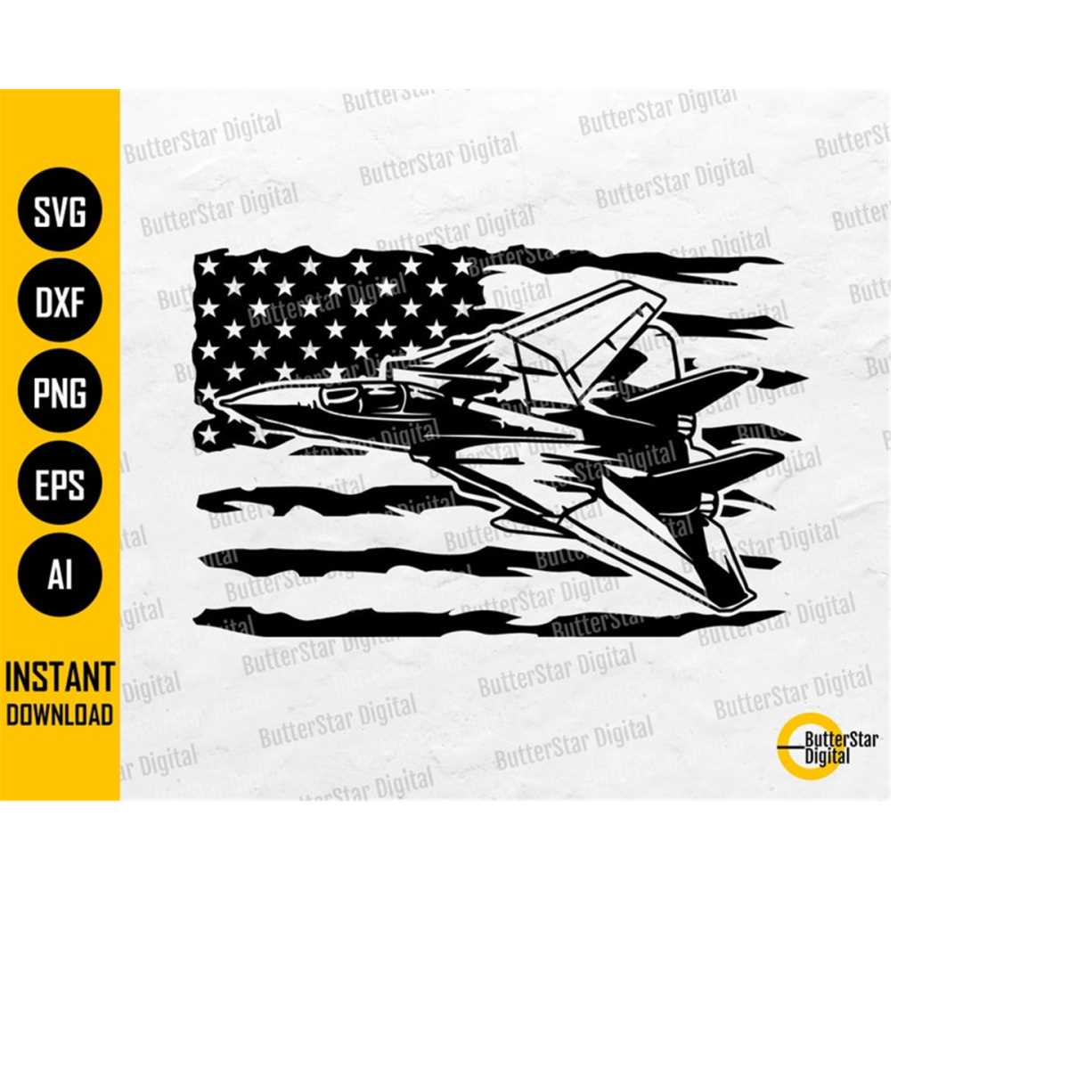 US Vintage Jet Fighter SVG | United States Air Force SVG | M | Inspire ...