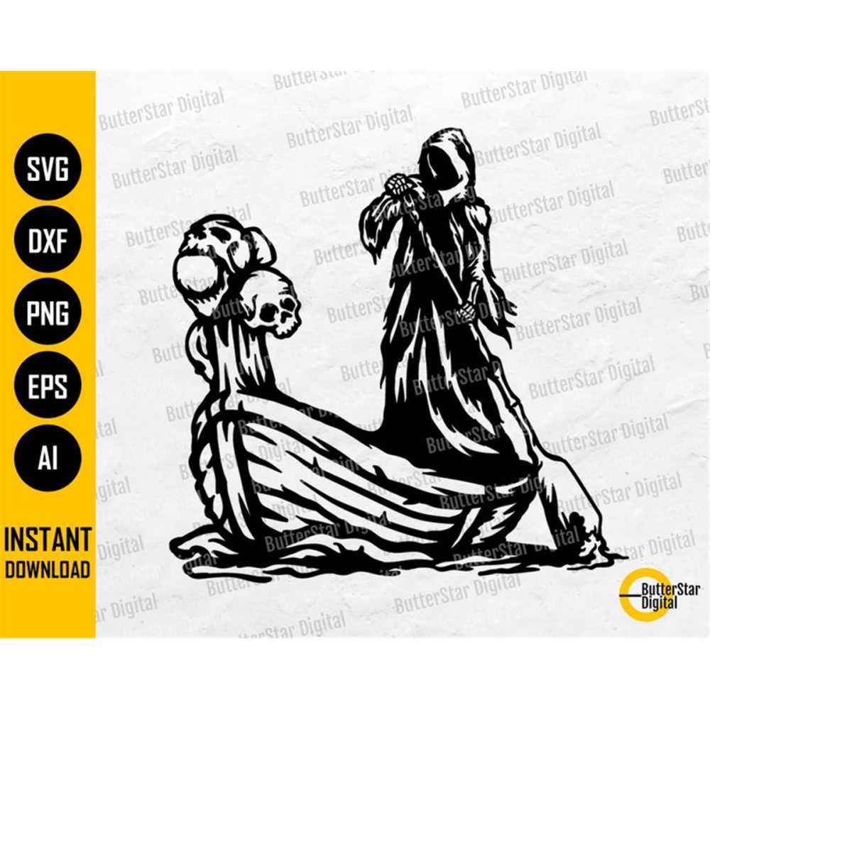 Ferryman Of Hades SVG | Charon SVG | Death Soul Dead Hell Na | Inspire ...