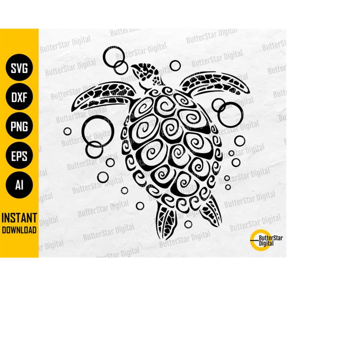 Sea Turtle SVG | Deep Ocean SVG | Summer Island Beach Waves | Inspire ...