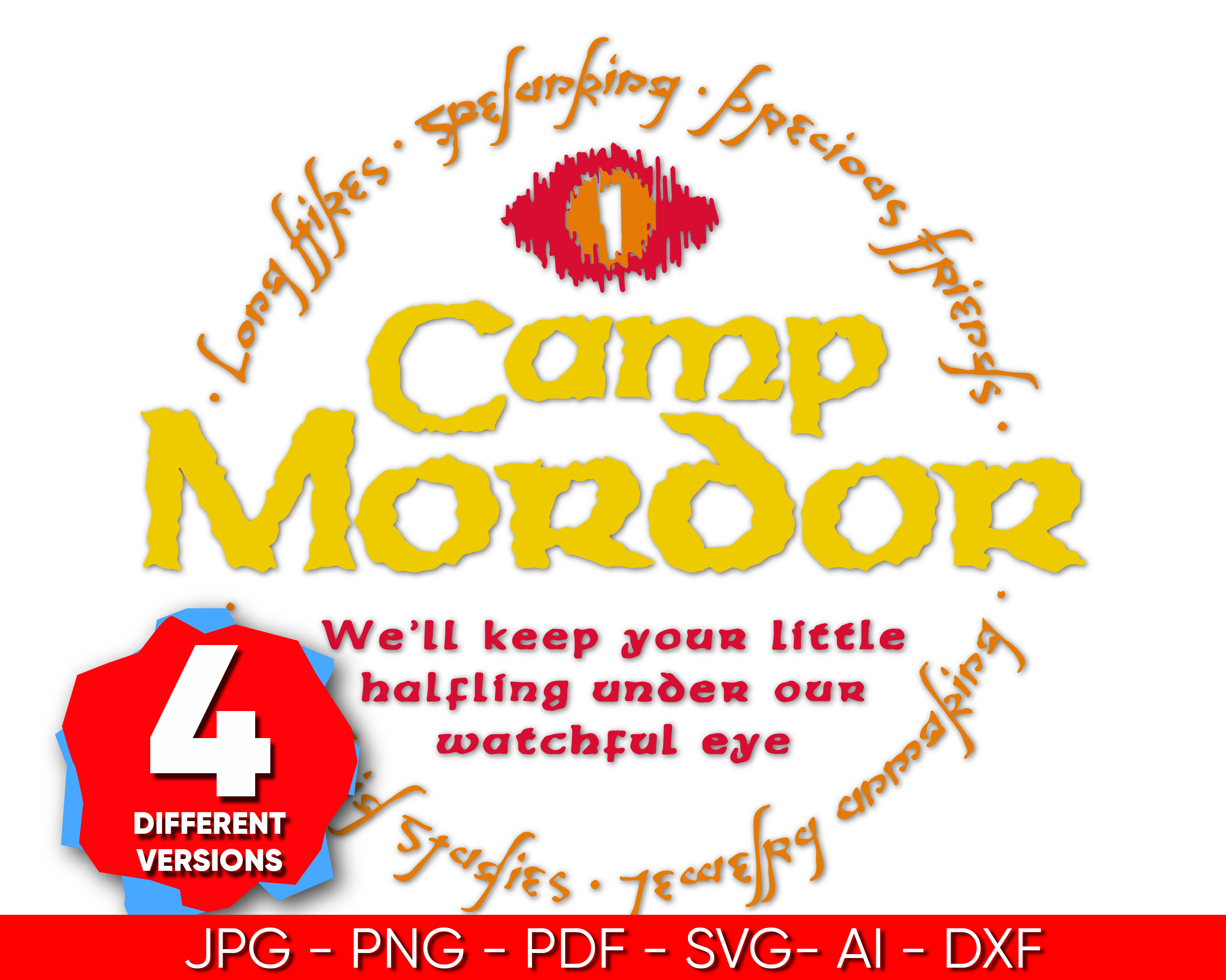 The Lord of the Rings Camp Mordor Svg Bundle, Lord of the Ri - Inspire ...