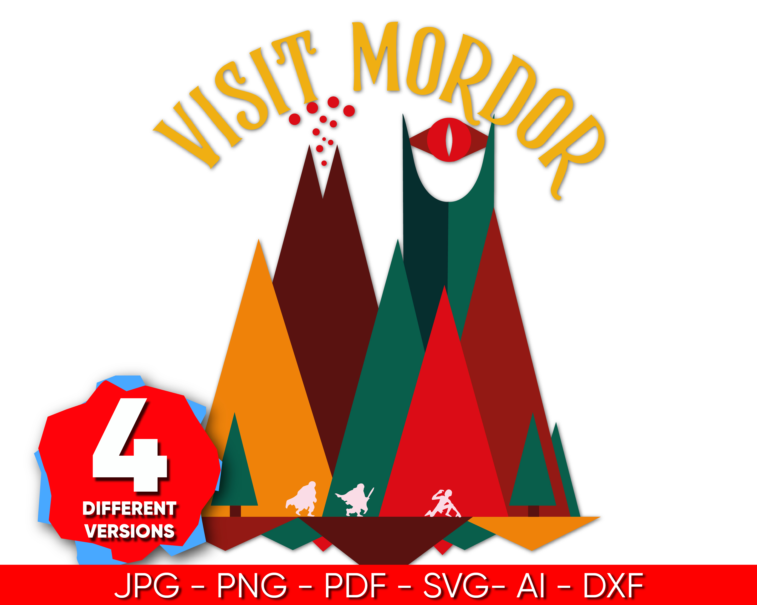 The Lord of the Rings Visit Mordor Svg Bundle, Lord of the R - Inspire ...